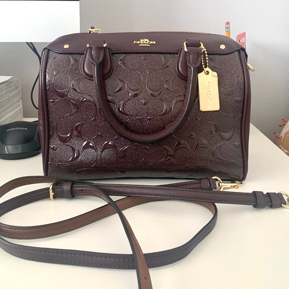 Coach | Bags | Coach Top Handle Leather Purse | Poshmark